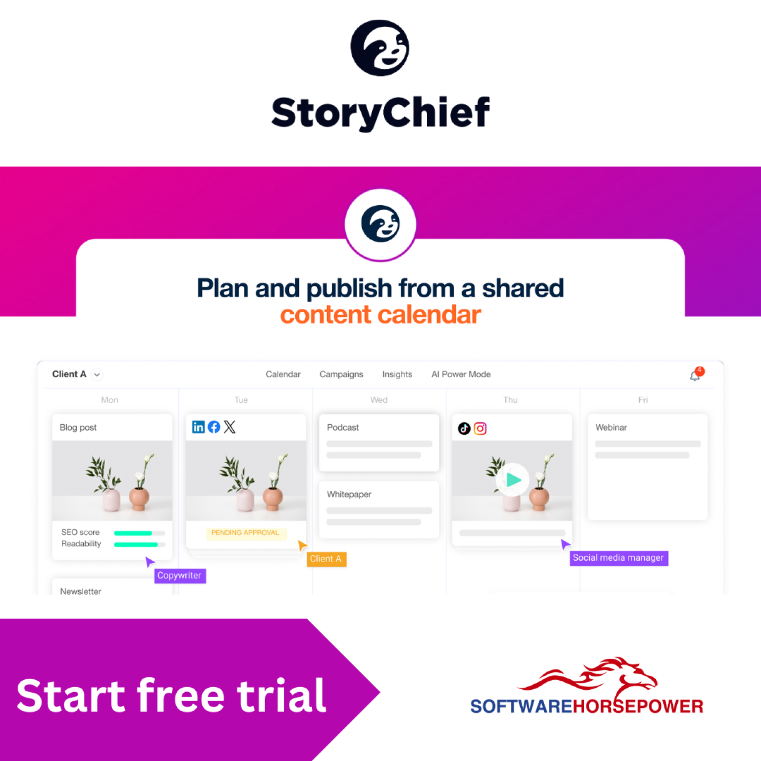 StoryChief, you can collaborate, publish, and gain actionable insights all in one place ...